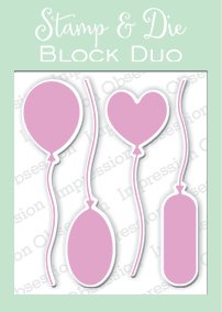 Impression Obsession - Balloon Block Stamp & Die Set