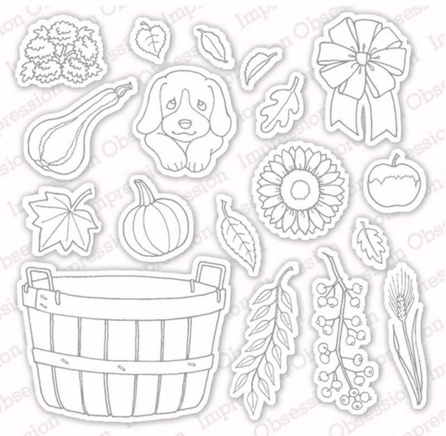 Impression Obsession - Pink Ink - Bushel Full of Love Dies